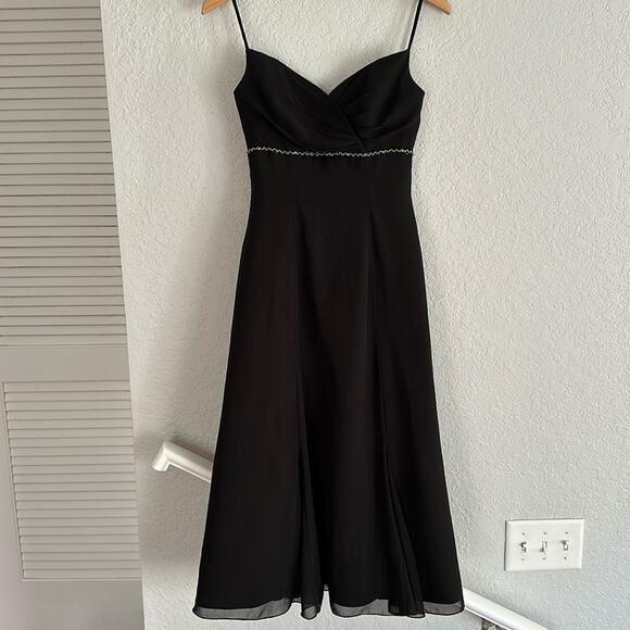 Modern Maids | Dresses | Vintage Modern Maids Black Midi Dress Size 4 ...